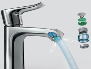 Bespaar water en energie met waterbesparende kraan